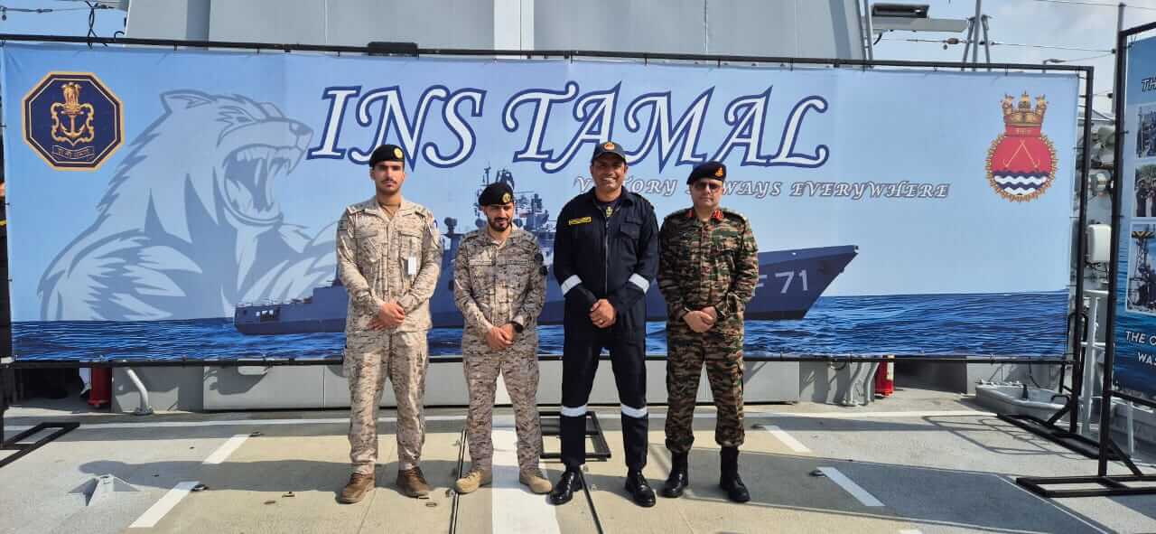 Indian Naval Ships INS Tamal and INS Surat Dock at Jeddah to Strengthen ...
